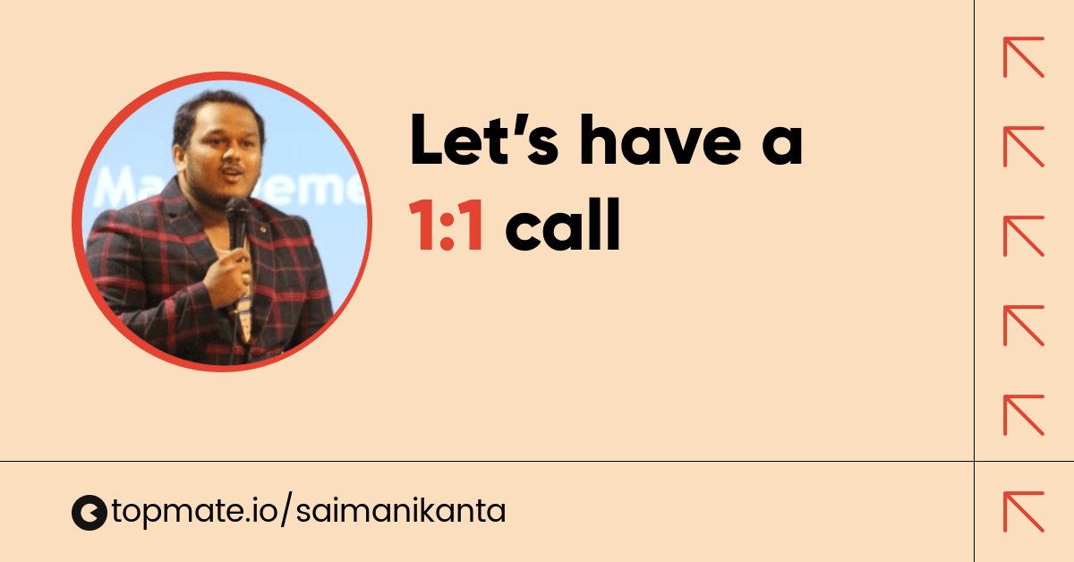 Sai Manikanta Pedamallu - Book a call on Topmate