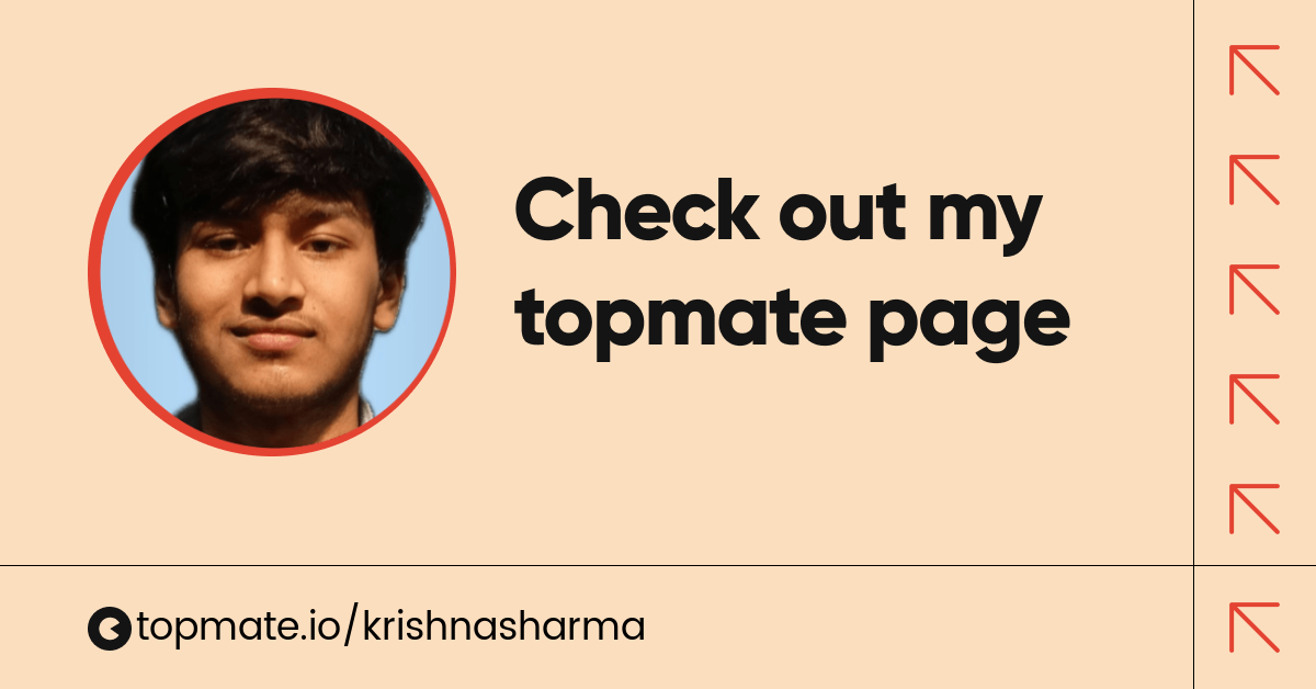 Krishna Sharma - Book a call on Topmate