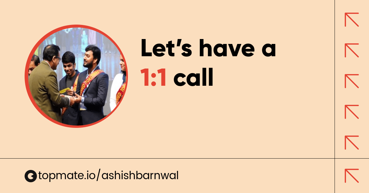 Ashish Barnwal - Book a call on Topmate