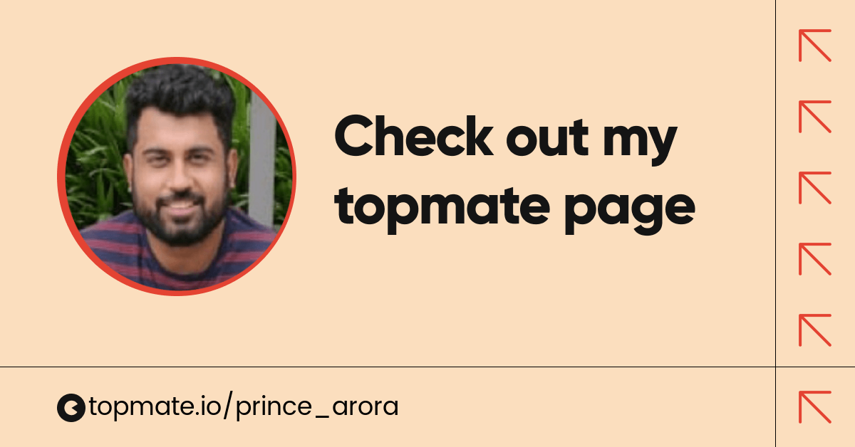 Prince Arora - Book a call on Topmate