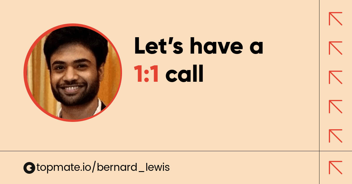 Bernard Lewis - Book a call on Topmate