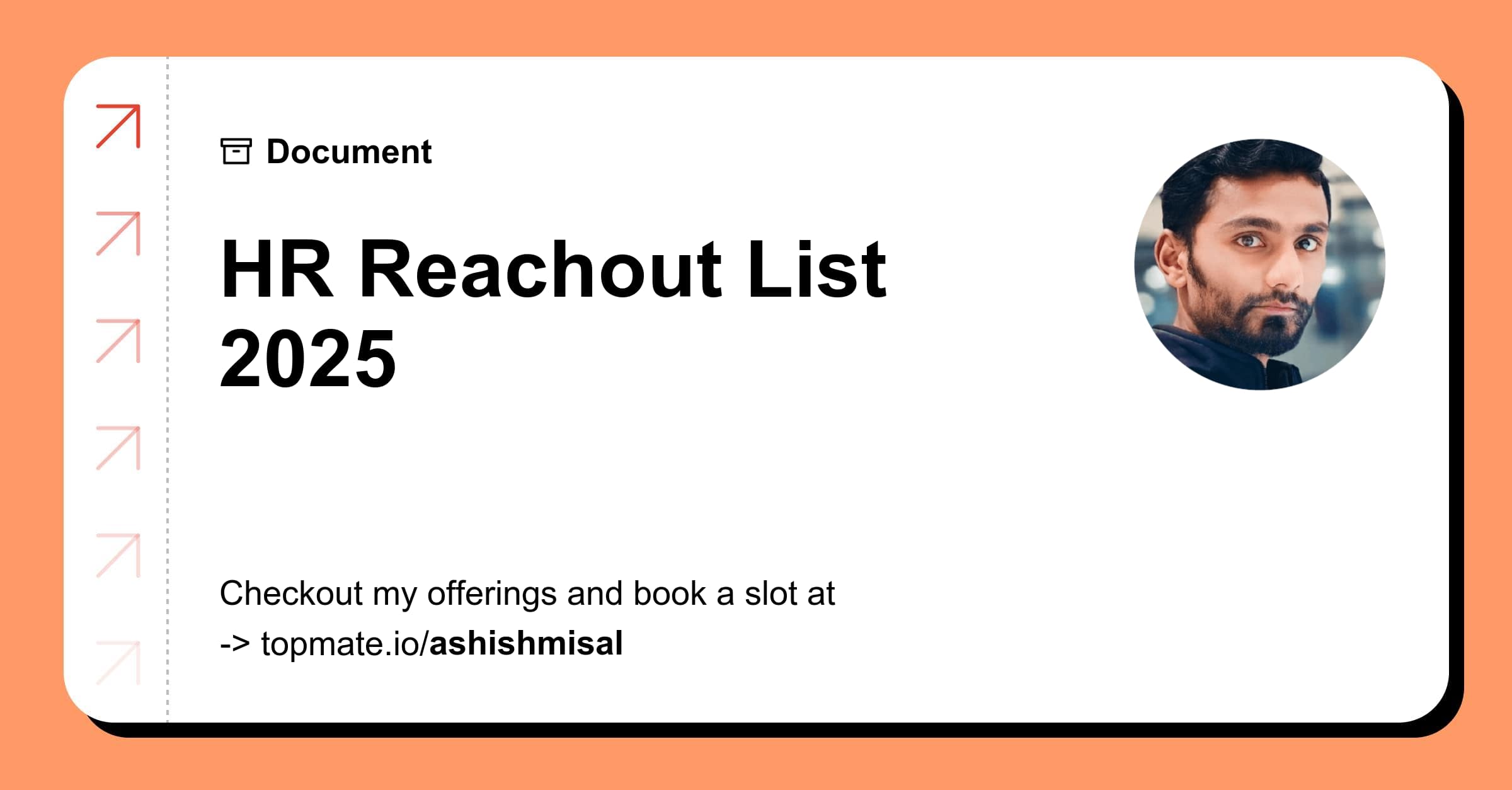 HR Reachout List 2025 with Ashish Misal
