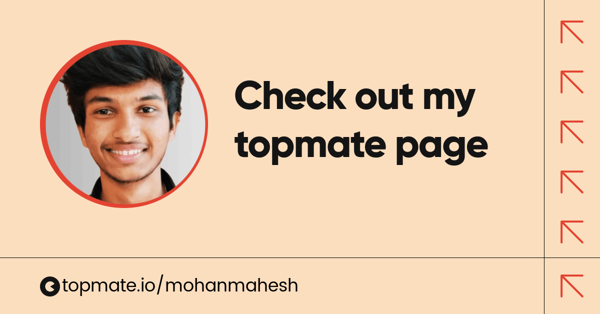 Mohan Mahesh - Book a call on Topmate
