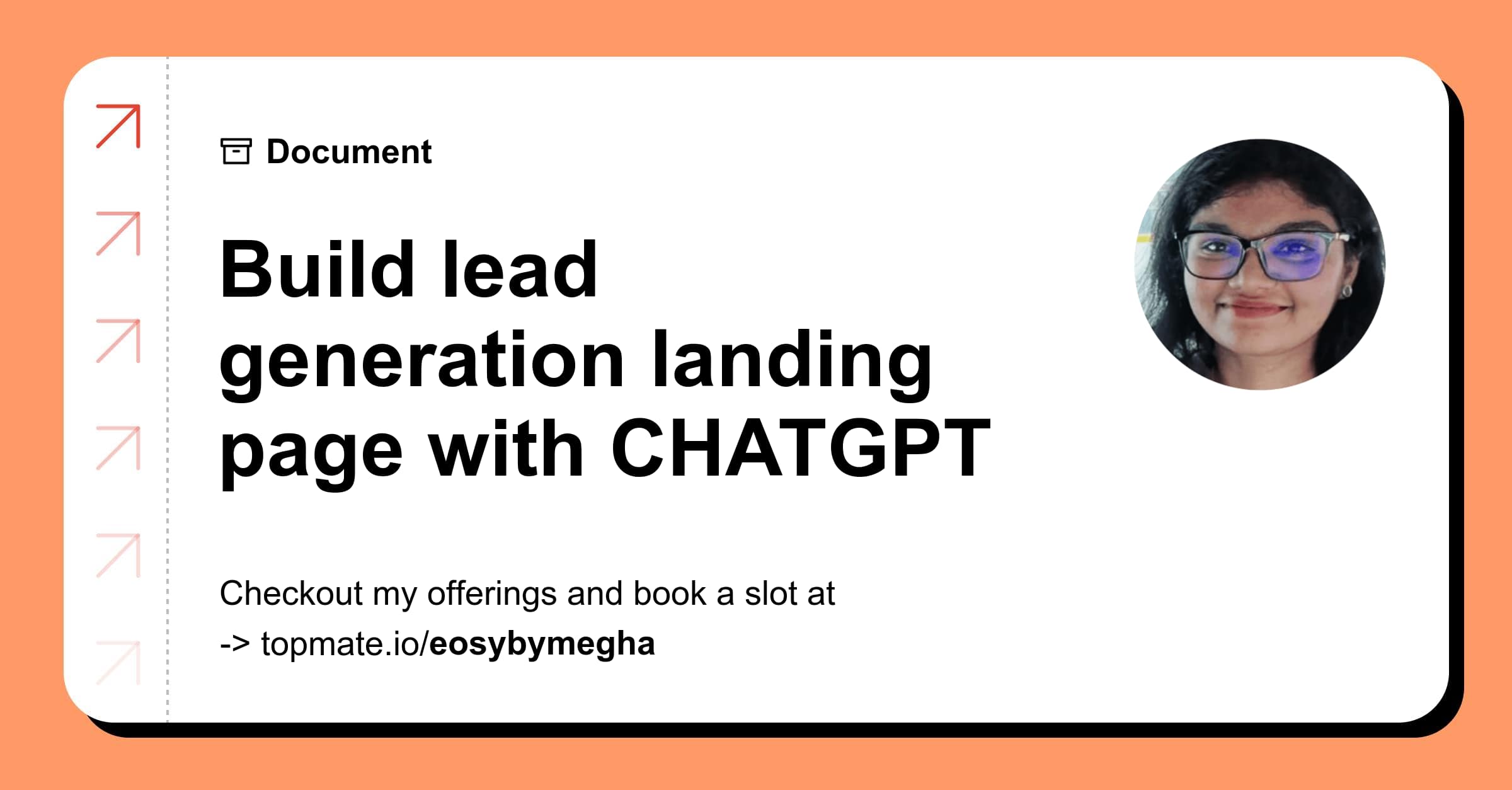Build lead generation landing page with CHATGPT with Megha P