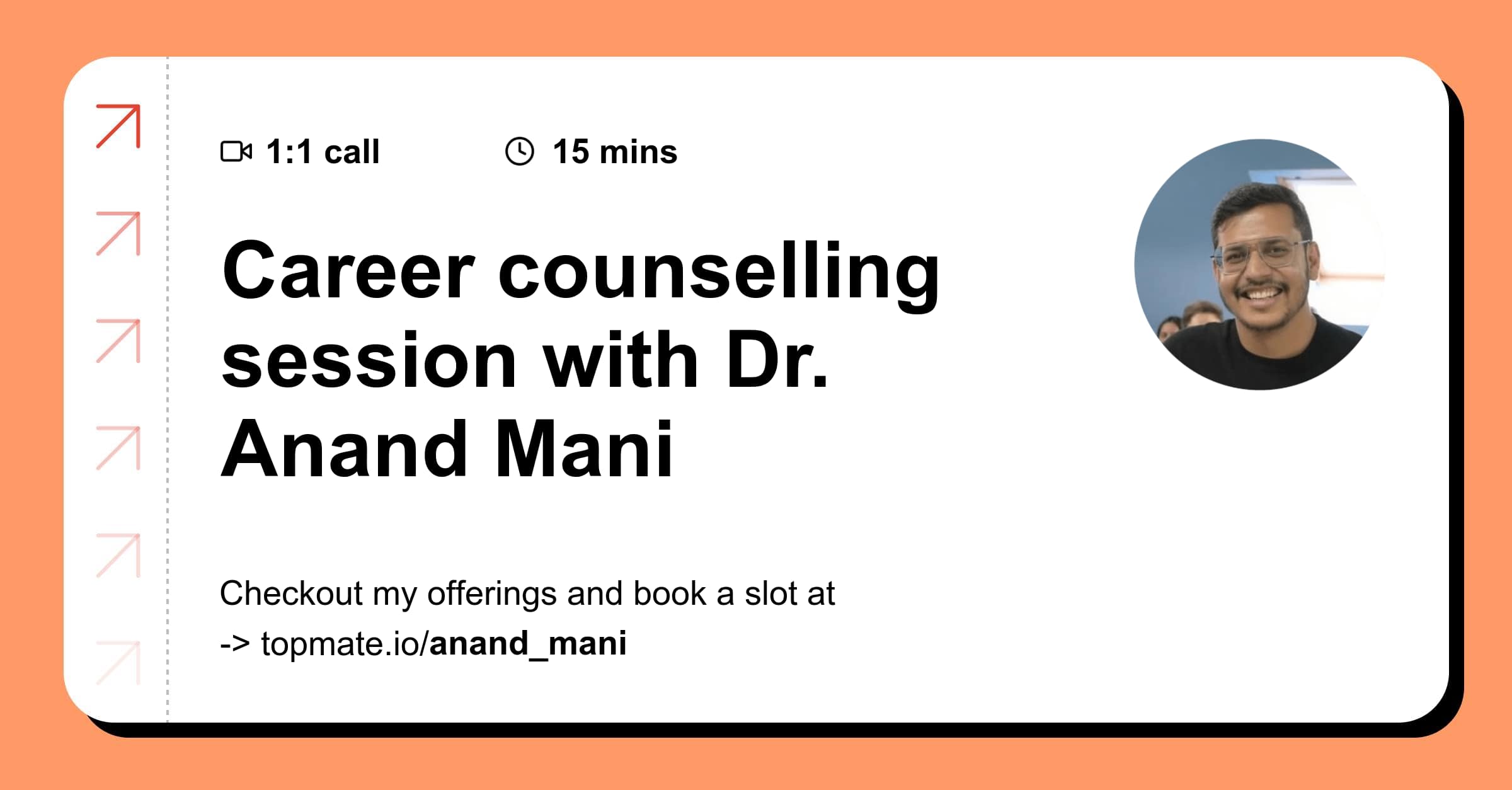 Career counselling session with Dr. Anand Mani with Anand Mani