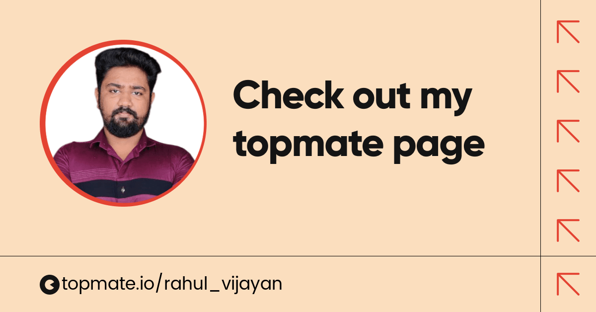 RAHUL VIJAYAN - Book a call on Topmate