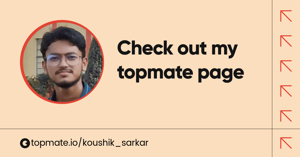 Koushik Sarkar - Book a call on Topmate