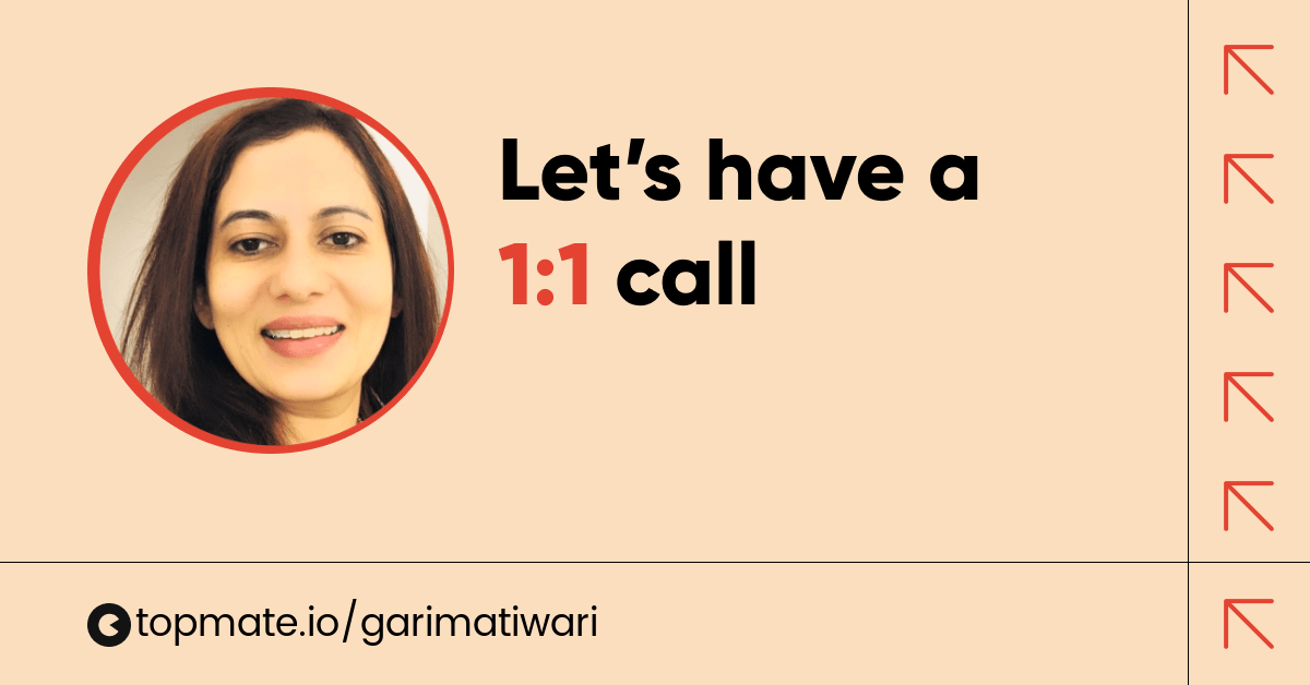 Garima Tiwari - Book a call on Topmate