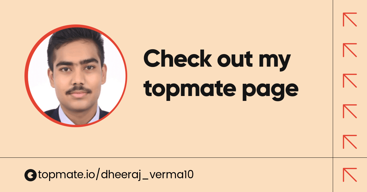 Dheeraj Verma - Book a call on Topmate