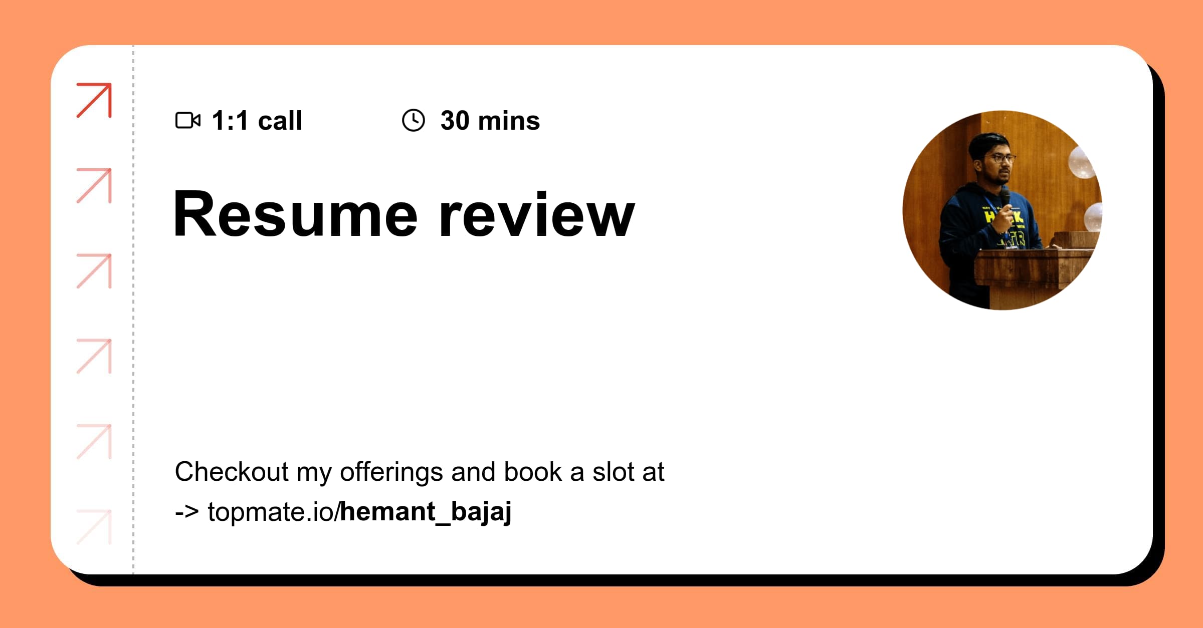 Resume review with Hemant Bajaj