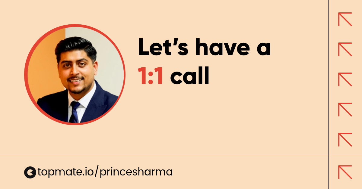 Prince Sharma - Book a call on Topmate