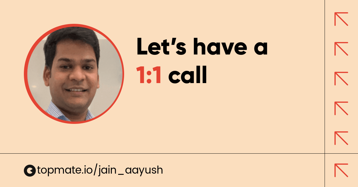 Aayush Jain - Book a call on Topmate