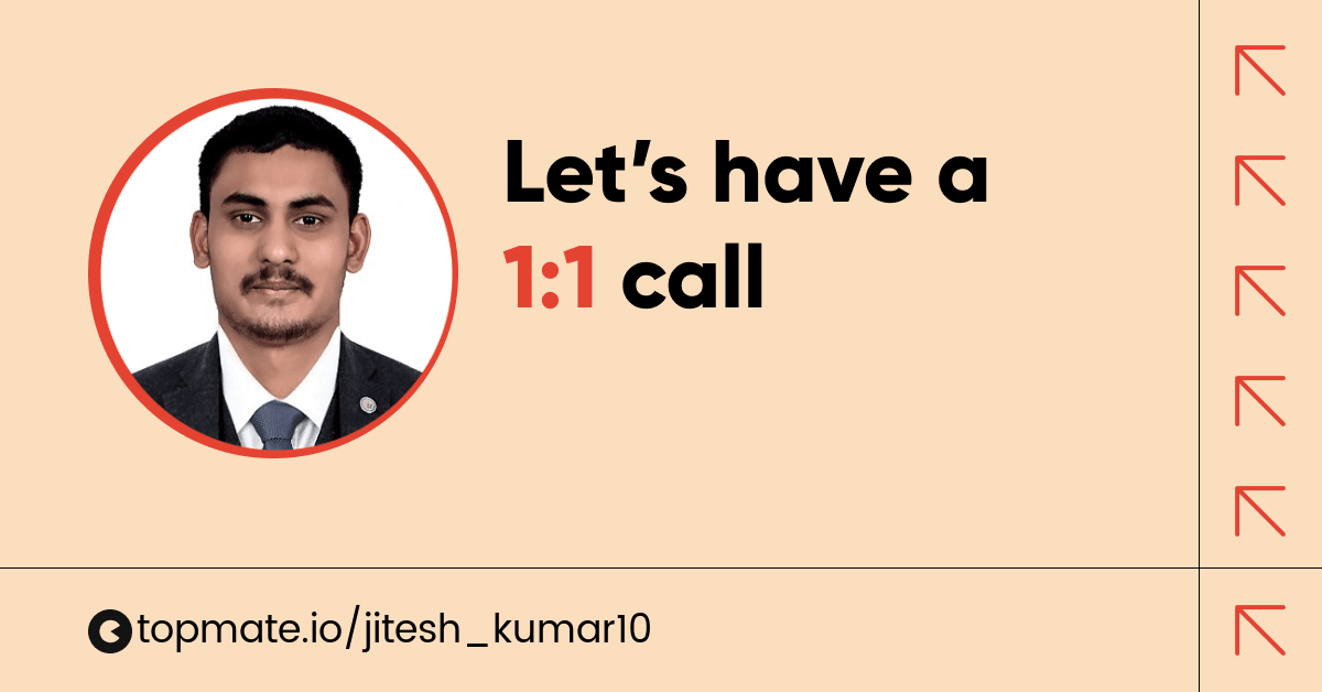 Jitesh Kumar - Book a call on Topmate