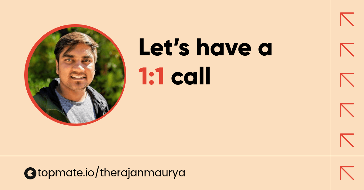 Rajan Maurya - Book a call on Topmate