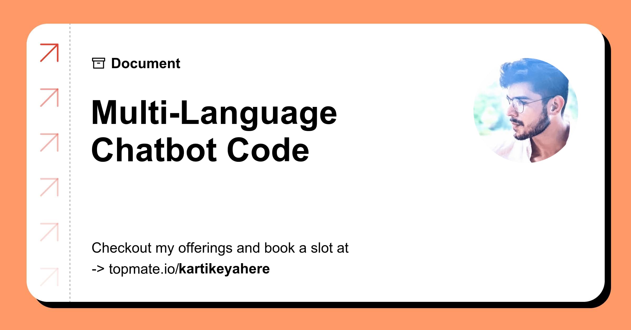 Multi-Language Chatbot Code with Kartikeya