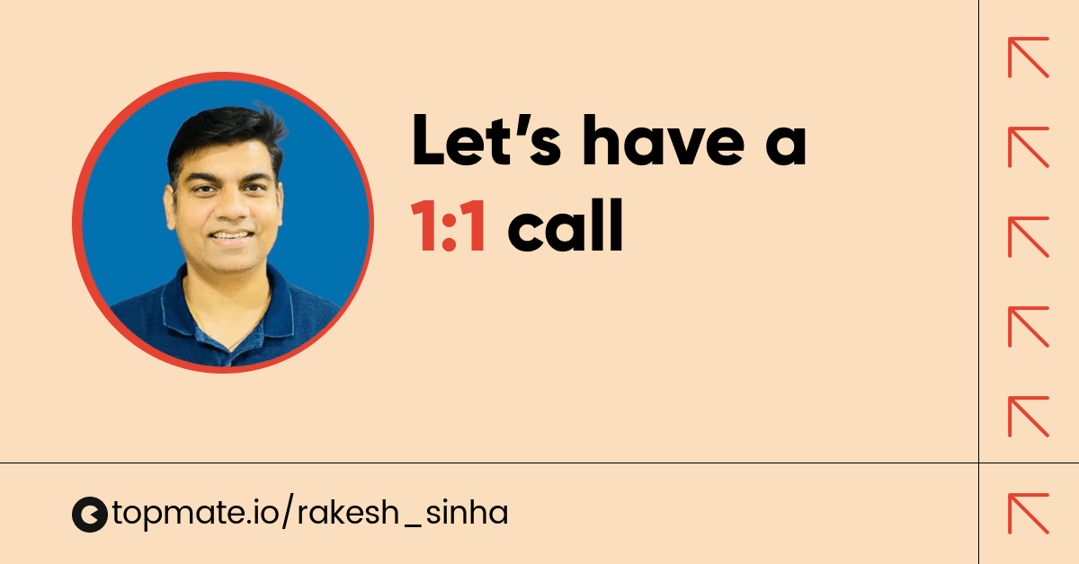 Rakesh Sinha - Book a call on Topmate
