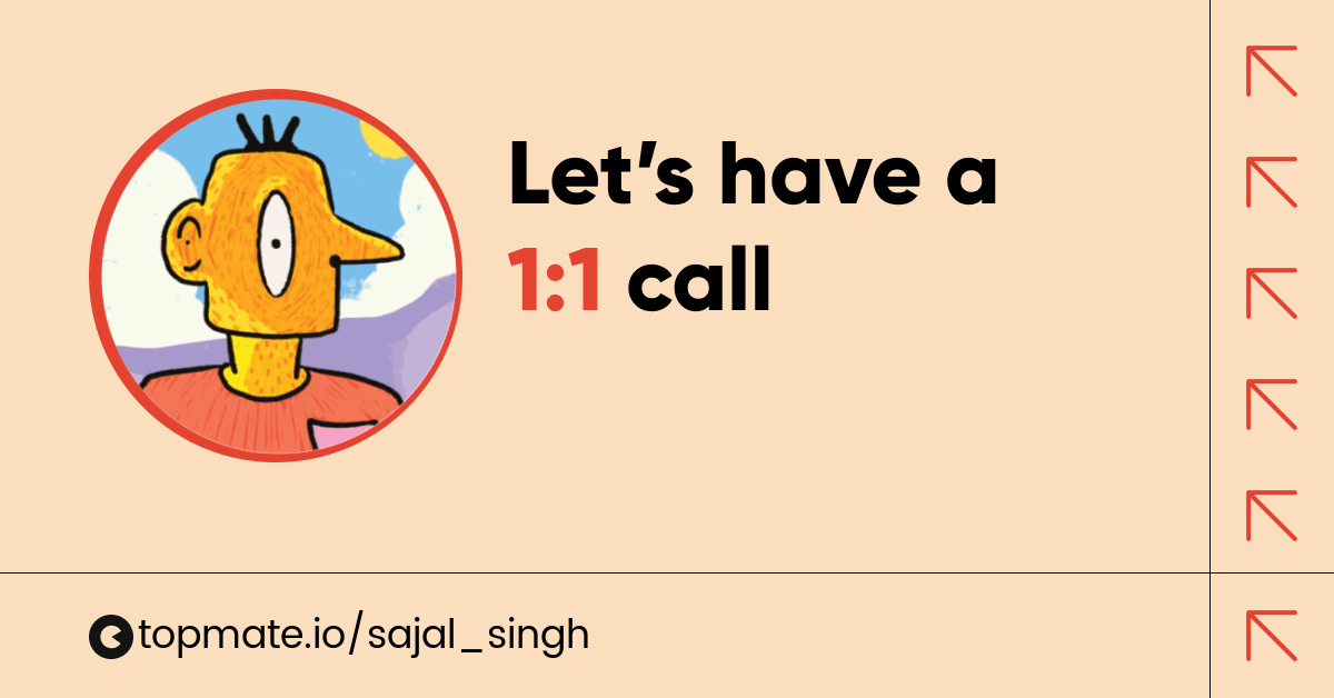 Sajal Singh - Book a call on Topmate