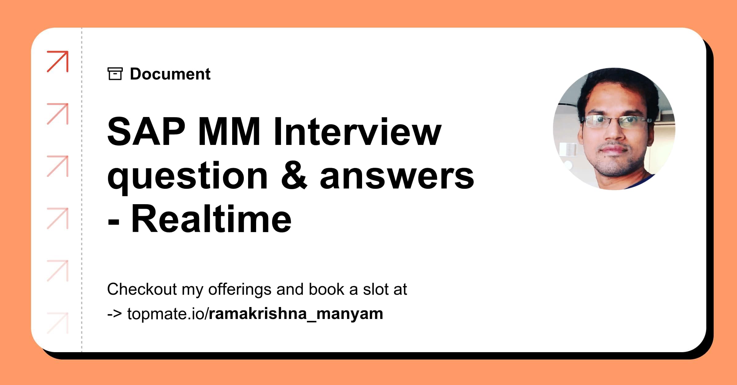SAP MM Interview QA with project class - Realtime with Ramakrishna Manyam