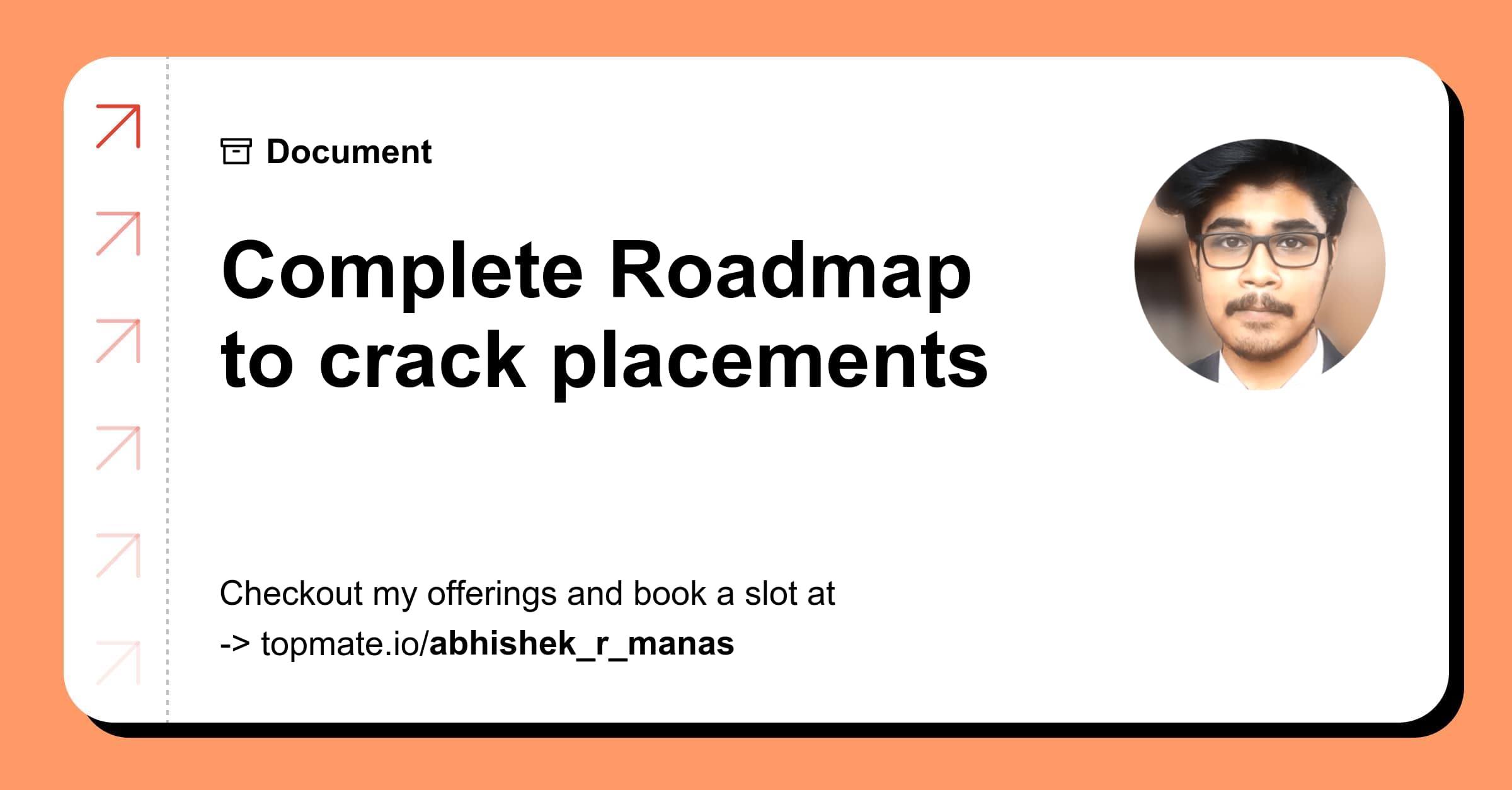 Complete Roadmap to crack placements with Abhishek R Manas