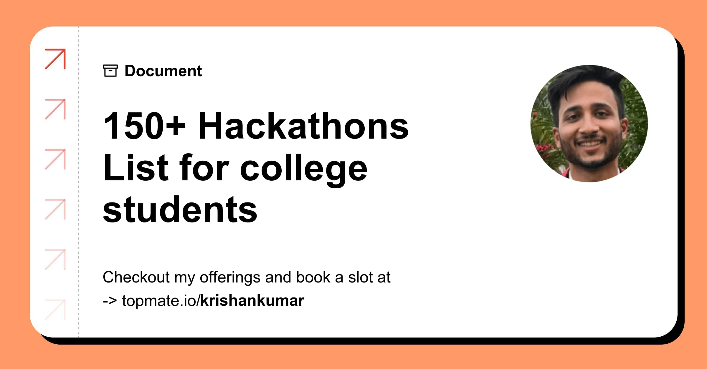 150+ Hackathons List for college students with Krishan Kumar