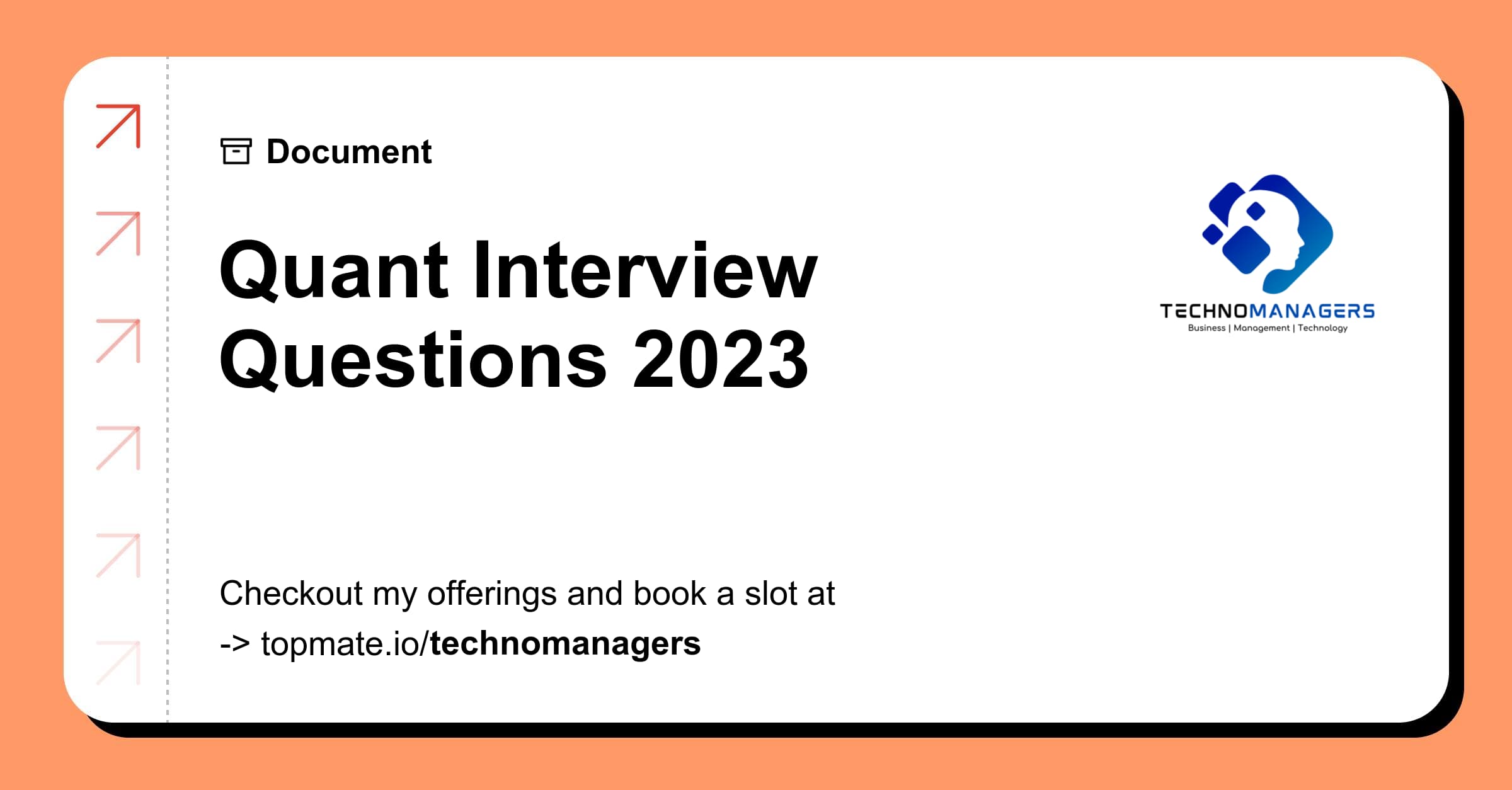 30+ Real Quant Interview Questions 2023 with Technomanagers