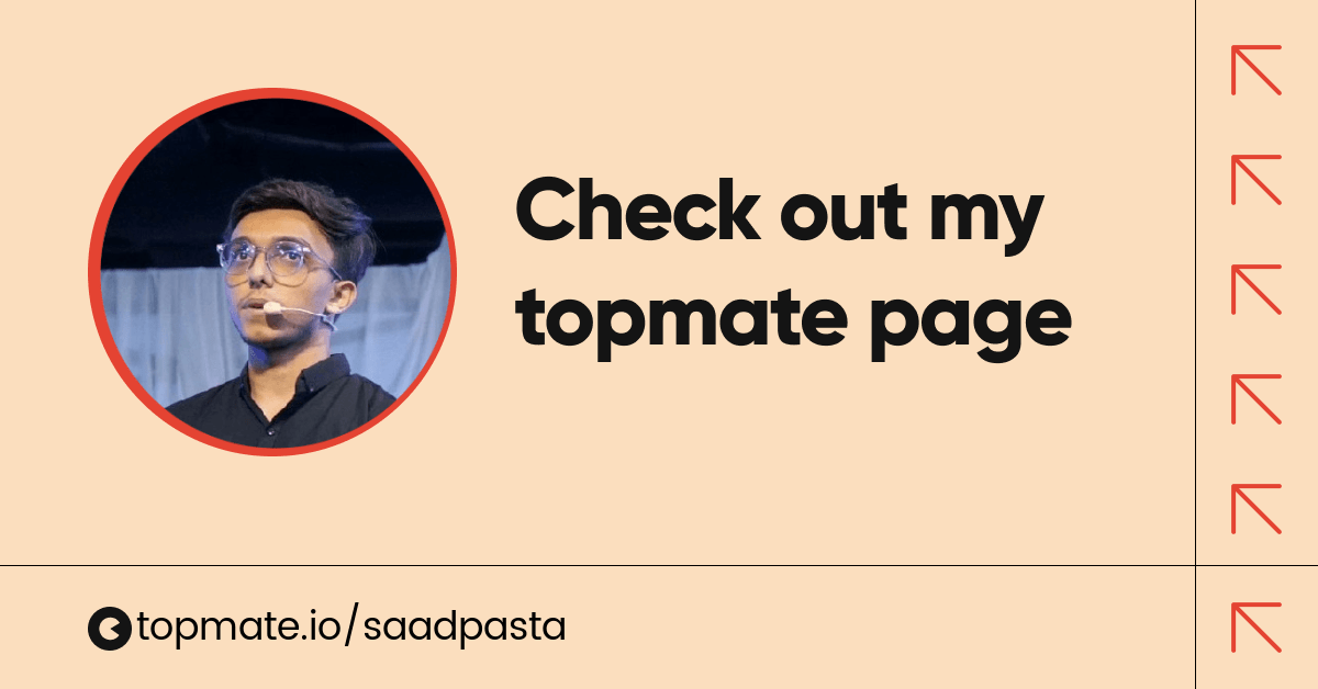 Saad Pasta - Book a call on Topmate