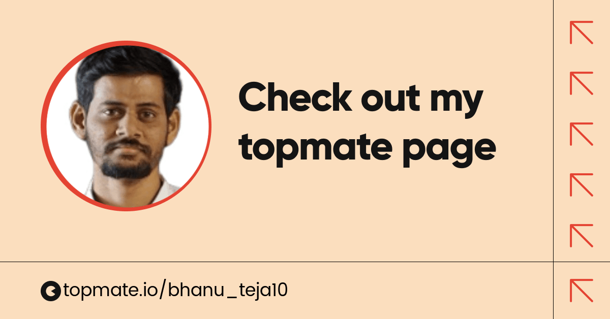 Bhanu Teja - Book a call on Topmate