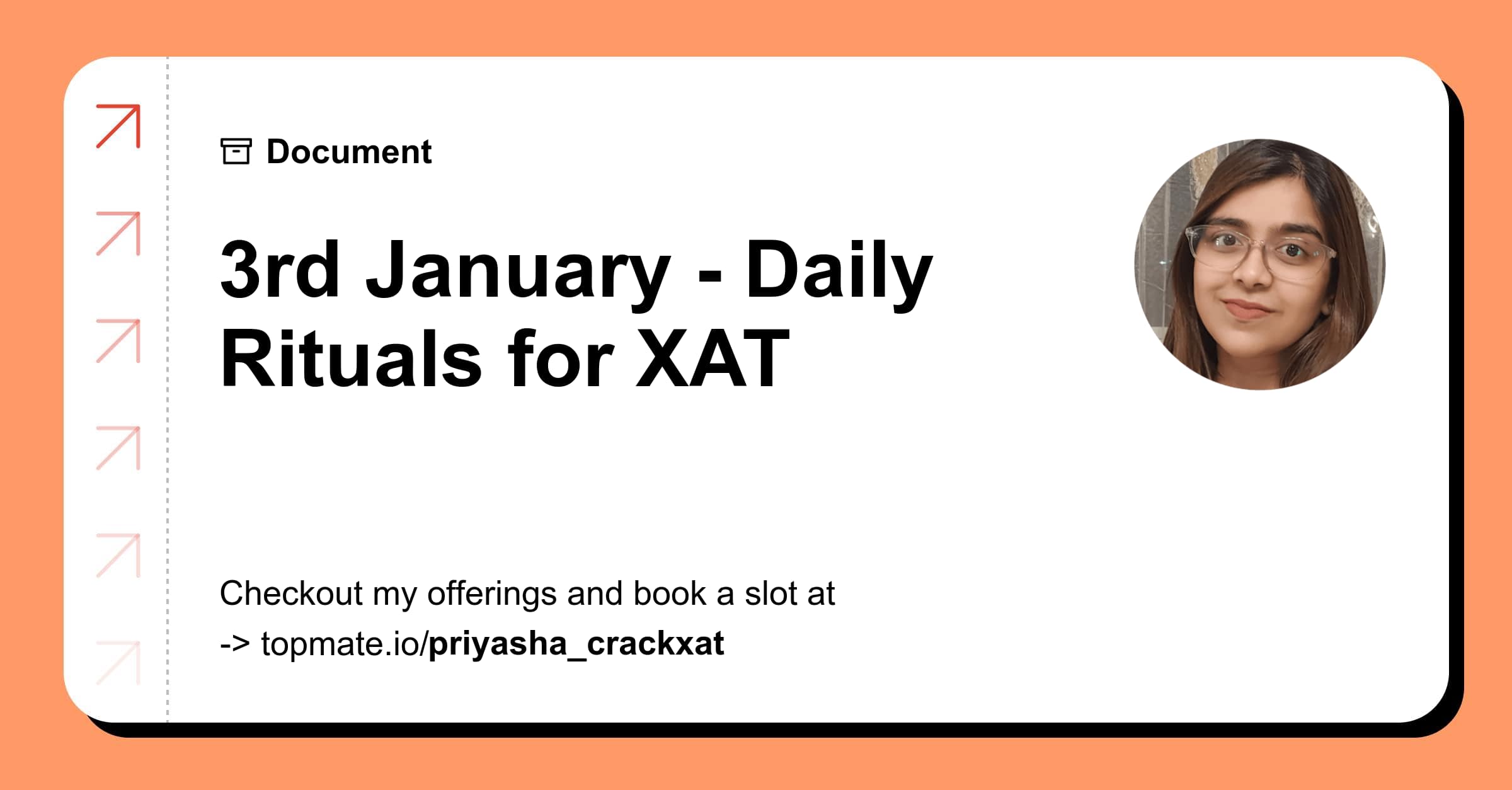 3rd January - Daily Rituals for XAT with Priyasha CRACK XAT