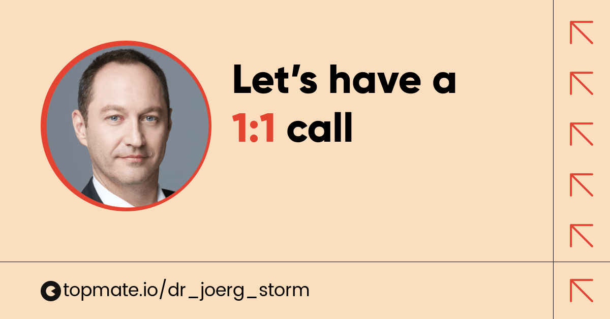 Book a time with Dr. Joerg Storm on topmate.io