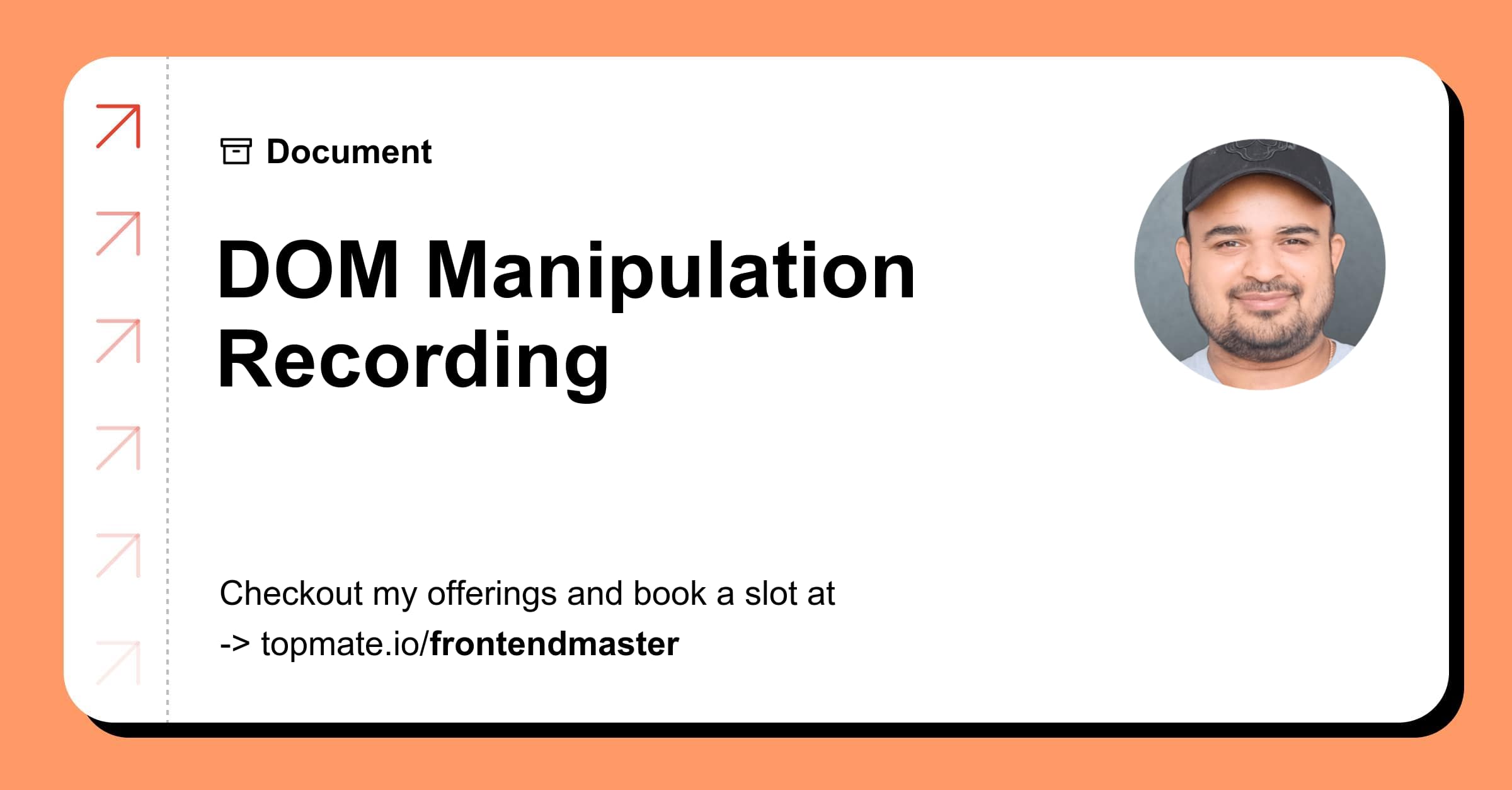 DOM Manipulation Recording with Frontend Master