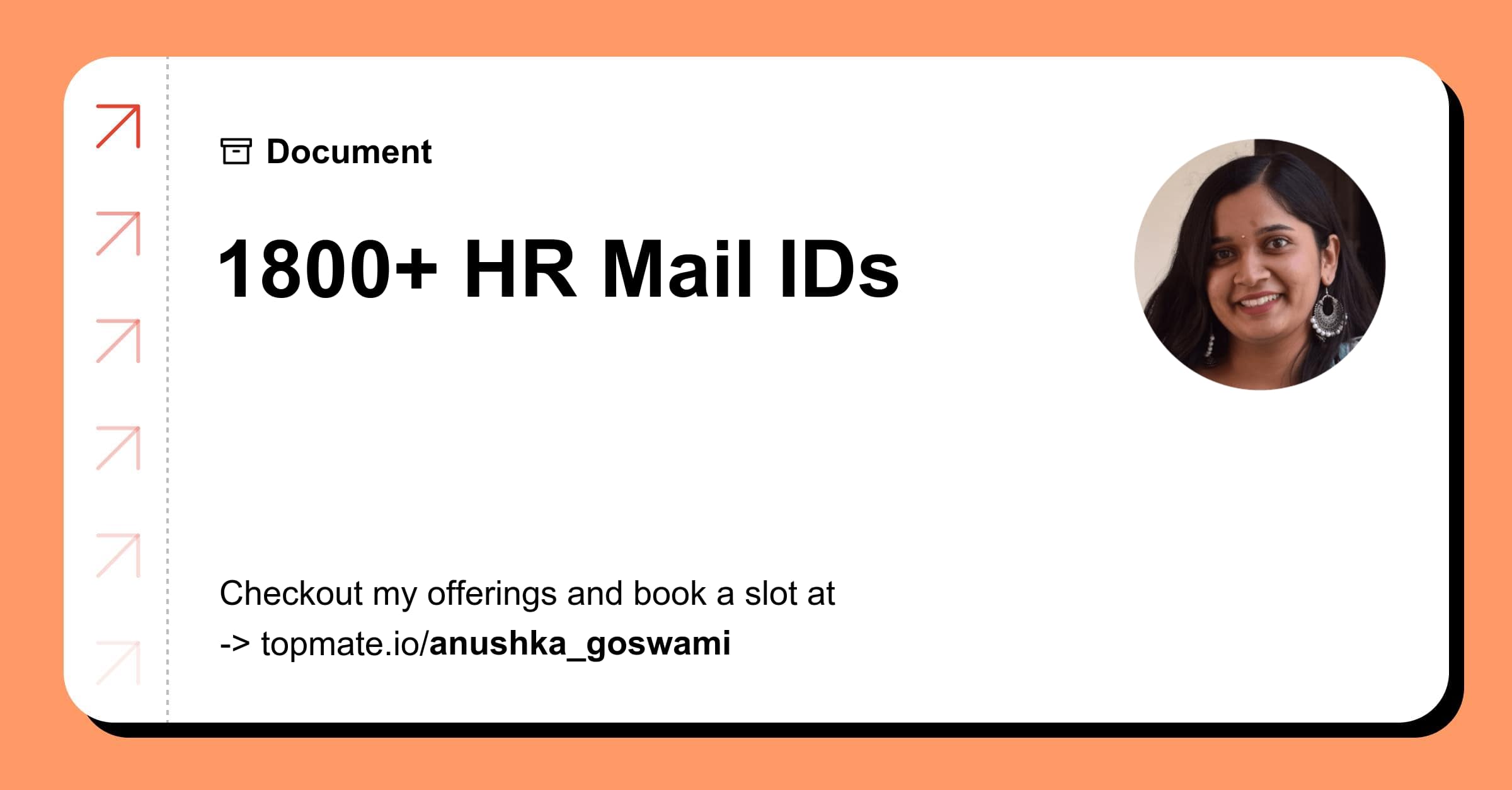 1800+ HR Mail IDs with Anushka Goswami