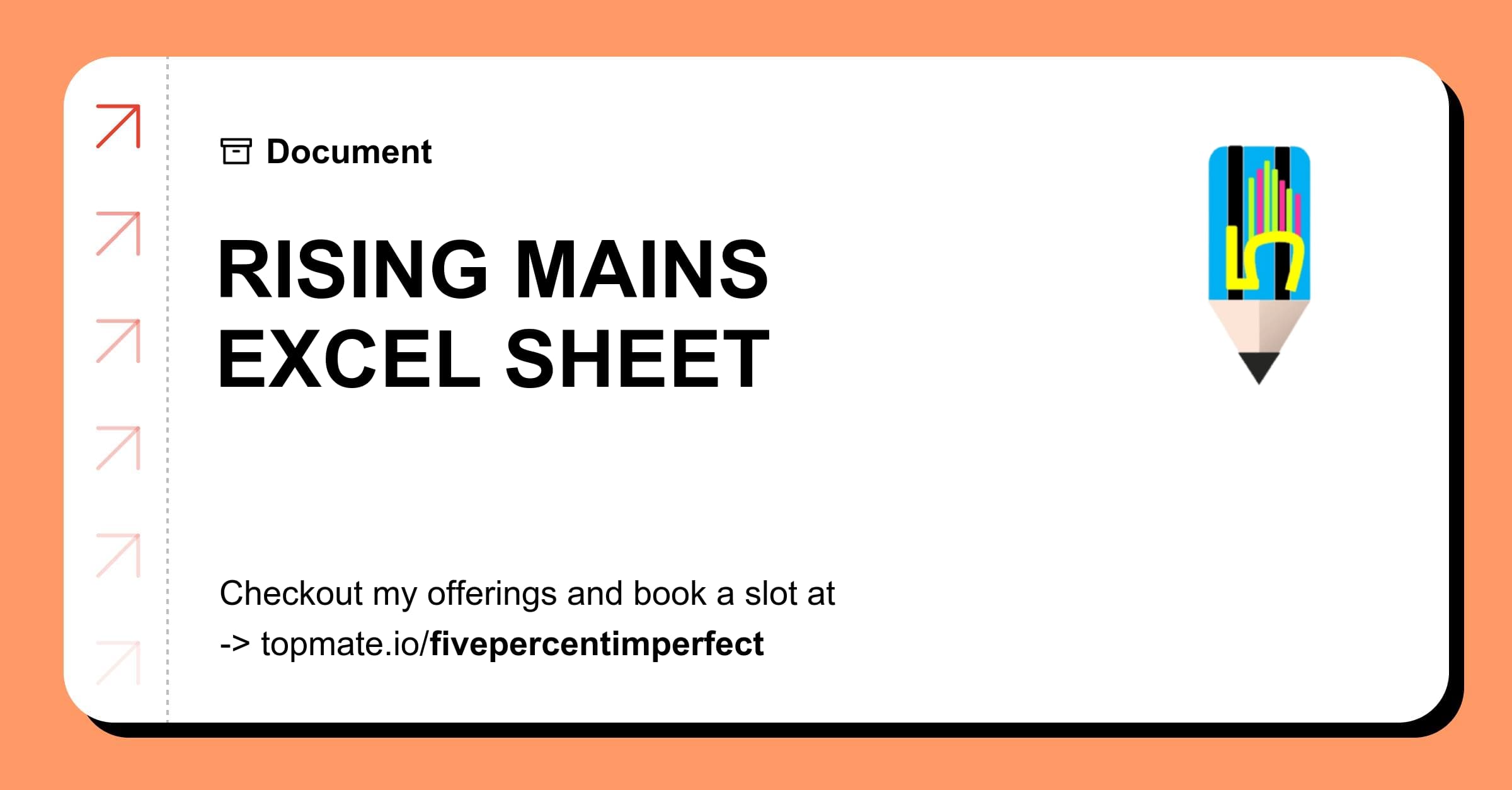 RISING MAINS EXCEL SHEET with Five Percent Imperfect