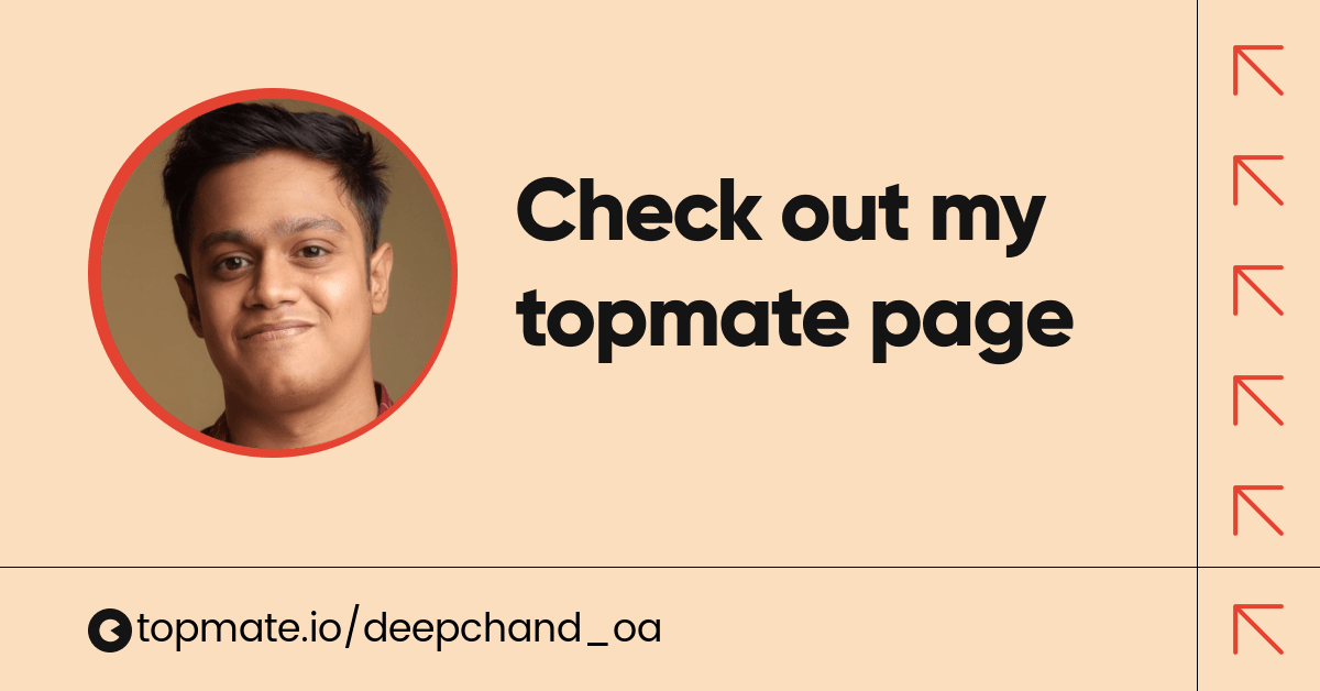 Deepchand O A - Book a call on Topmate