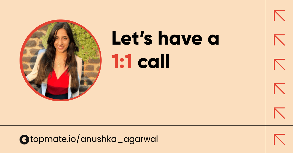 Anushka Agarwal - Book a call on Topmate