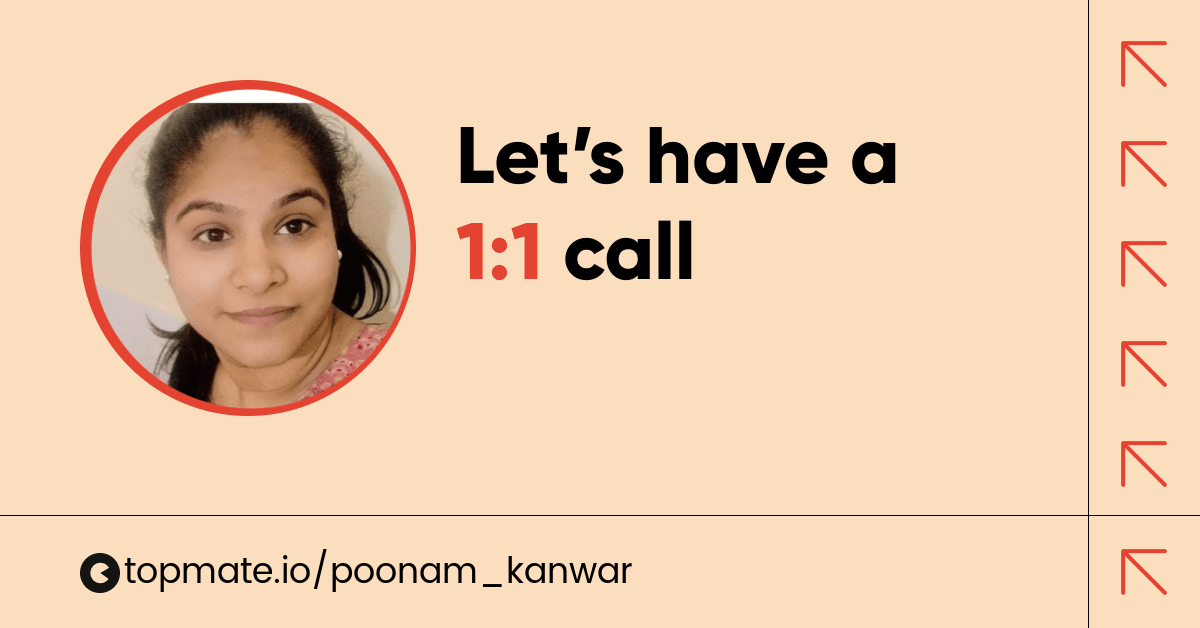 POONAM Kanwar - Book a call on Topmate