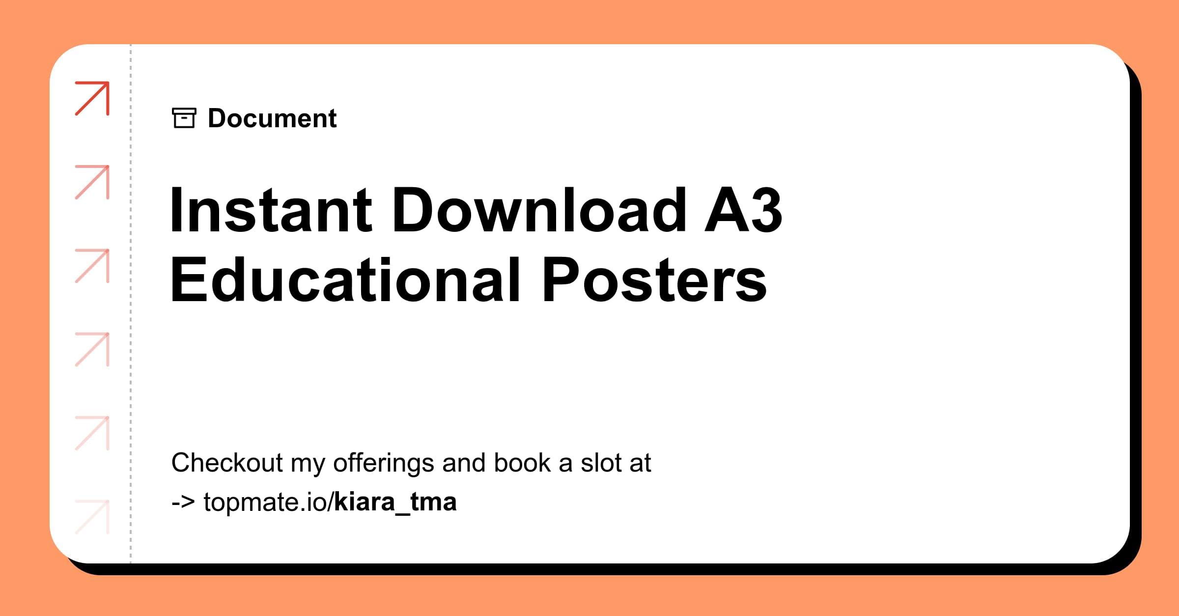 Instant Download A3 Educational Posters with Kiara's Learning Resources