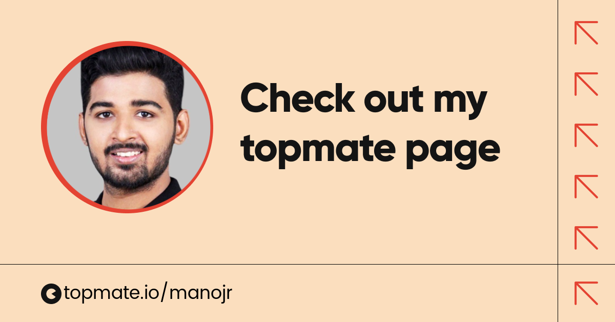Manoj R - Book a call on Topmate