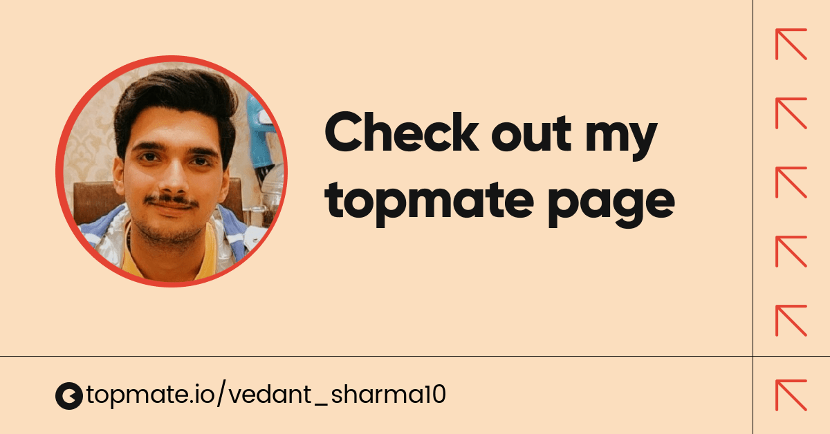 Vedant Sharma - Book a call on Topmate