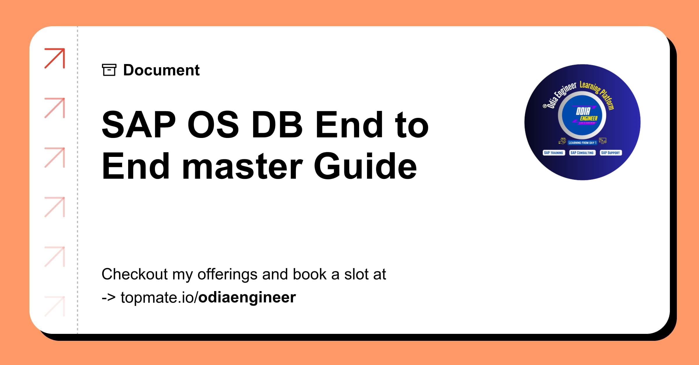 SAP OS DB End to End master Guide with Odia Engineer