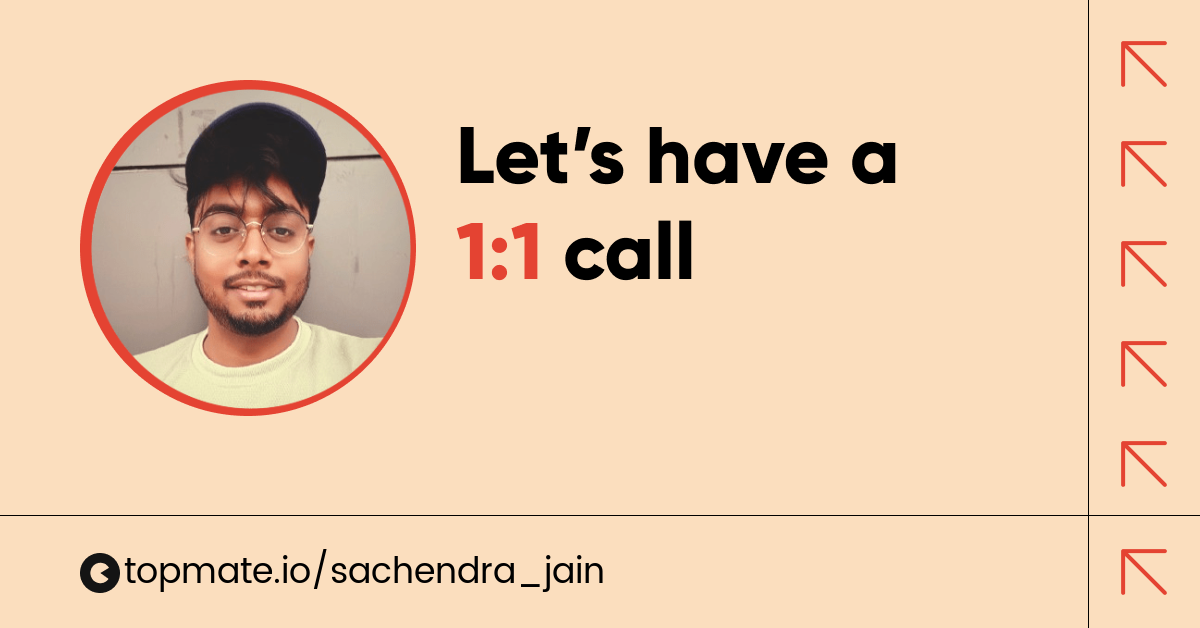 Sachendra Jain - Book a call on Topmate