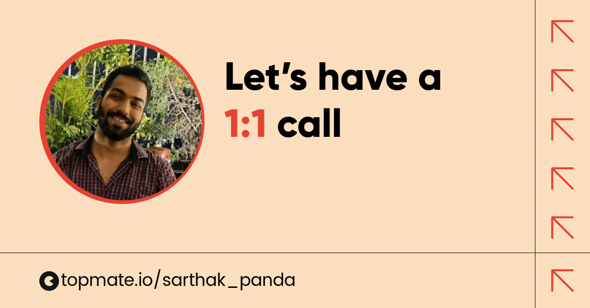 Sarthak Panda - Book a call on Topmate