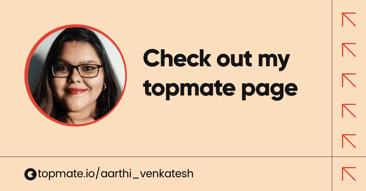 Aarthi Venkatesh - Book a call on Topmate