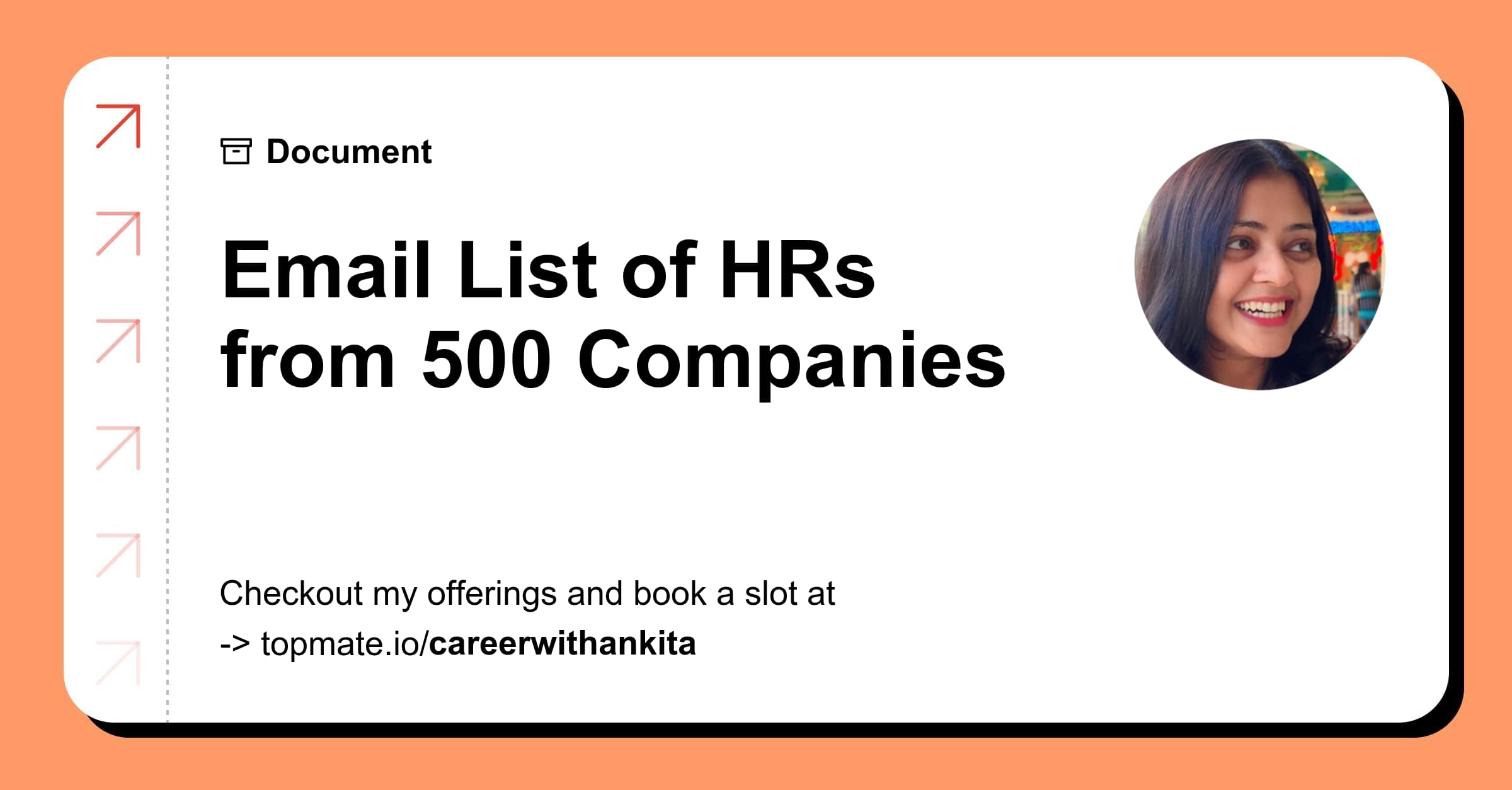 Email List of HRs from 500 Companies with Ankita Jaiswal