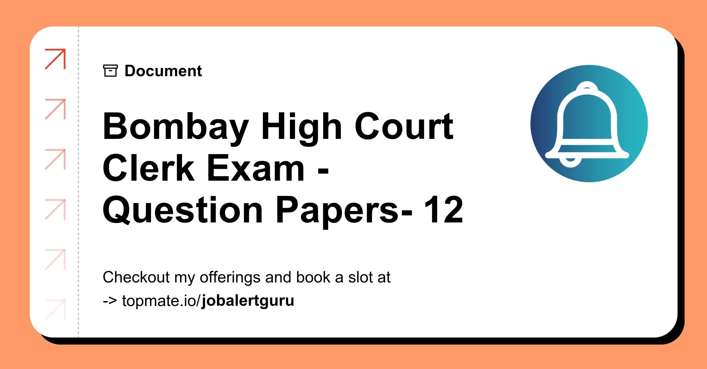 Bombay High Court Clerk Exam - Question Papers- 12 with Indian Dept Job ...