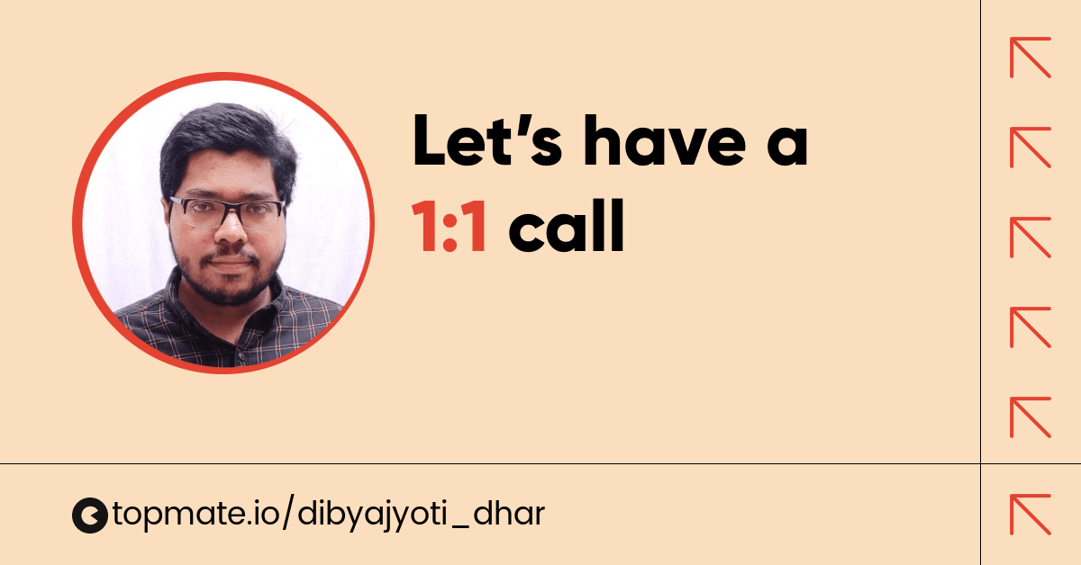 Dibyajyoti Dhar - Book a call on Topmate