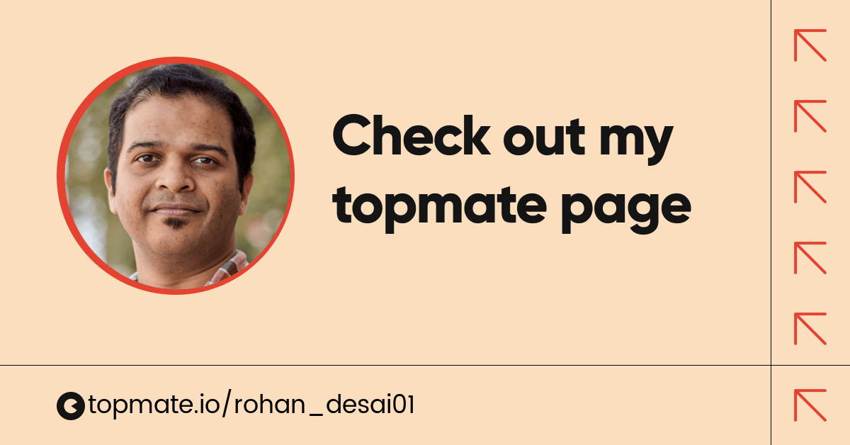 Rohan Desai - Book a call on Topmate