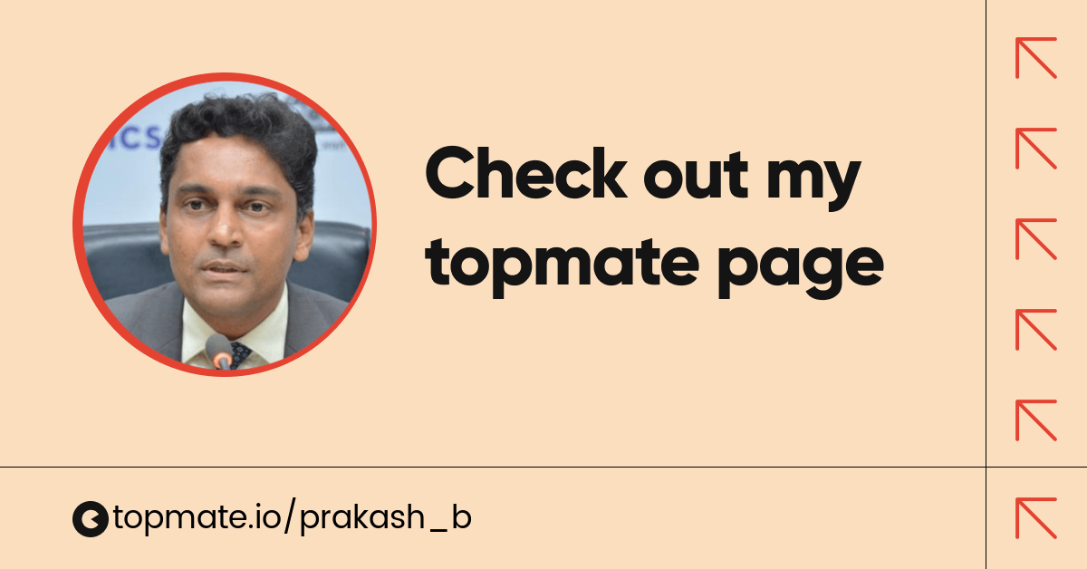 Prakash B - Book a call on Topmate