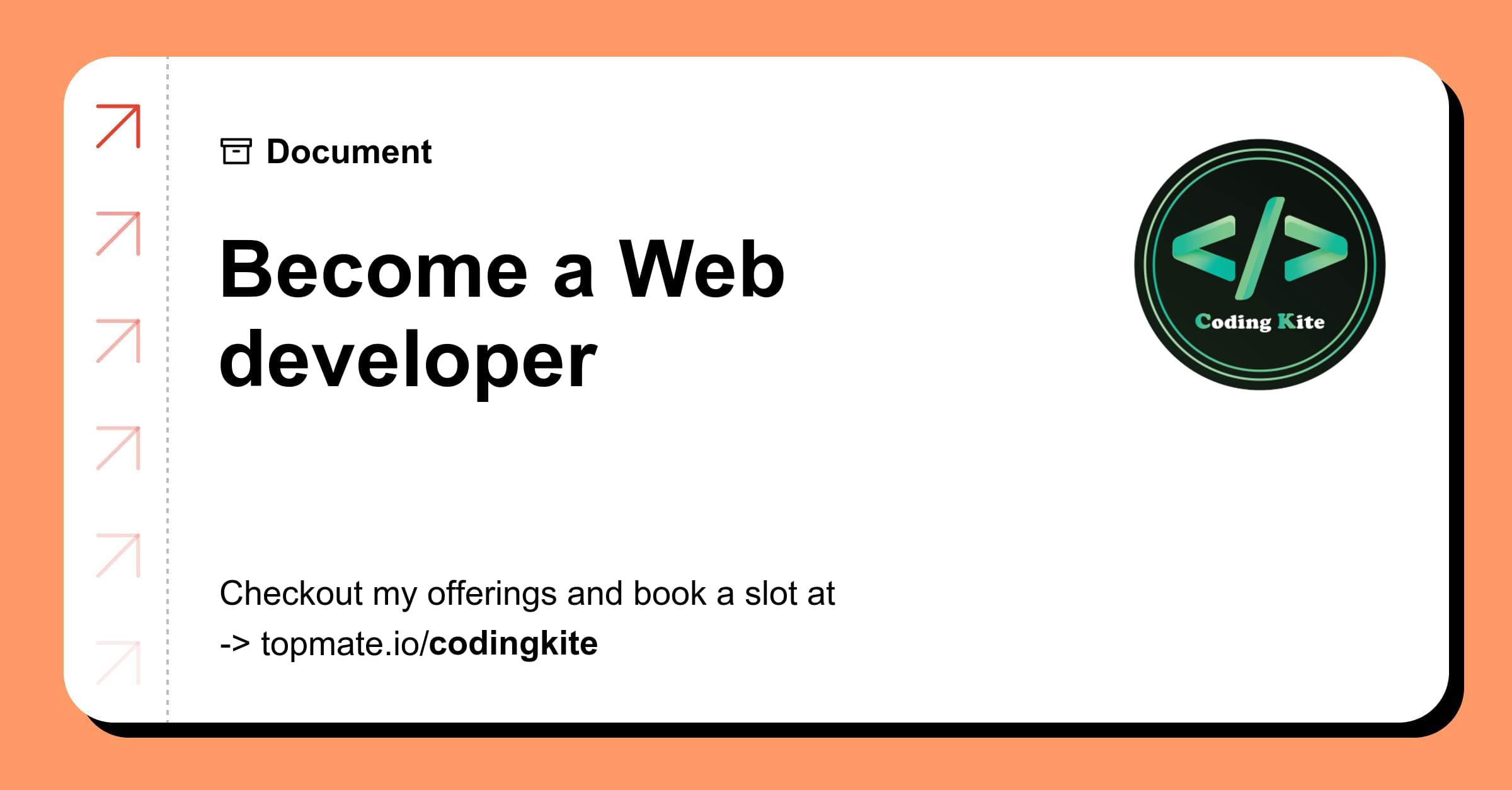 Become a Web developer🔥 with Codingkite