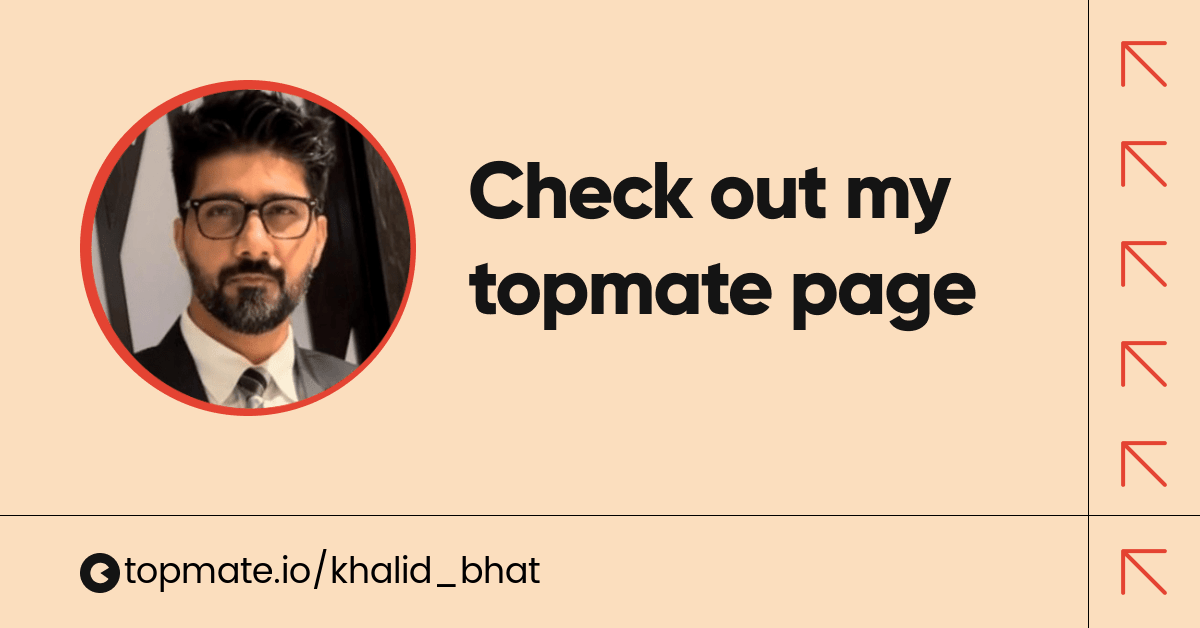 khalid Bhat - Book a call on Topmate