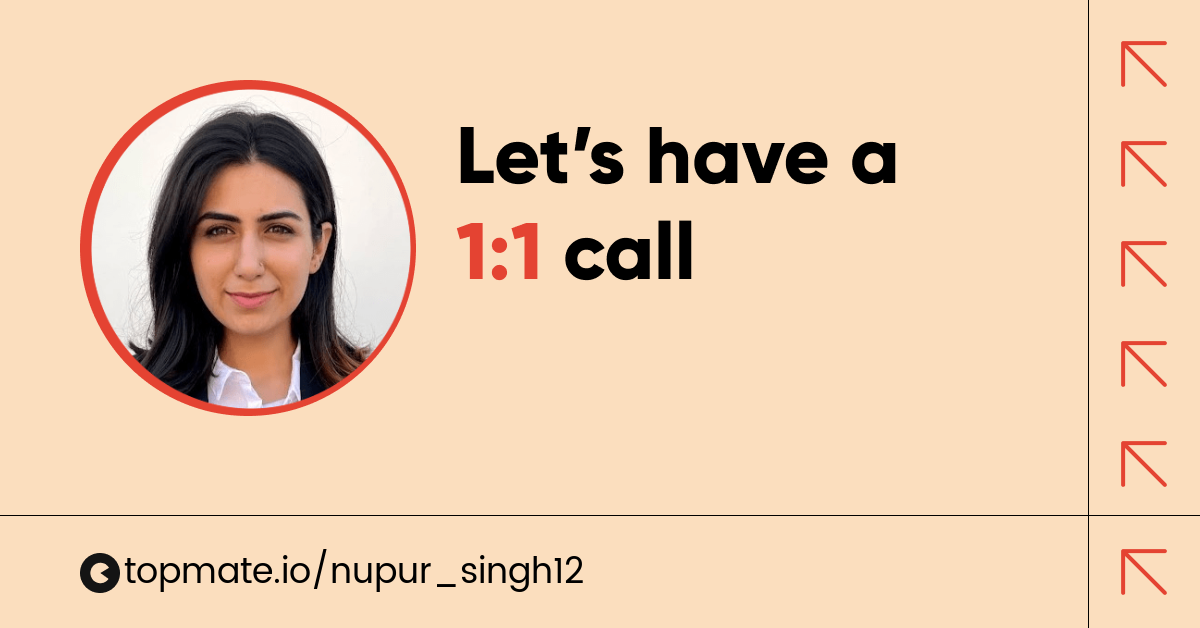 Nupur Singh - Book a call on Topmate